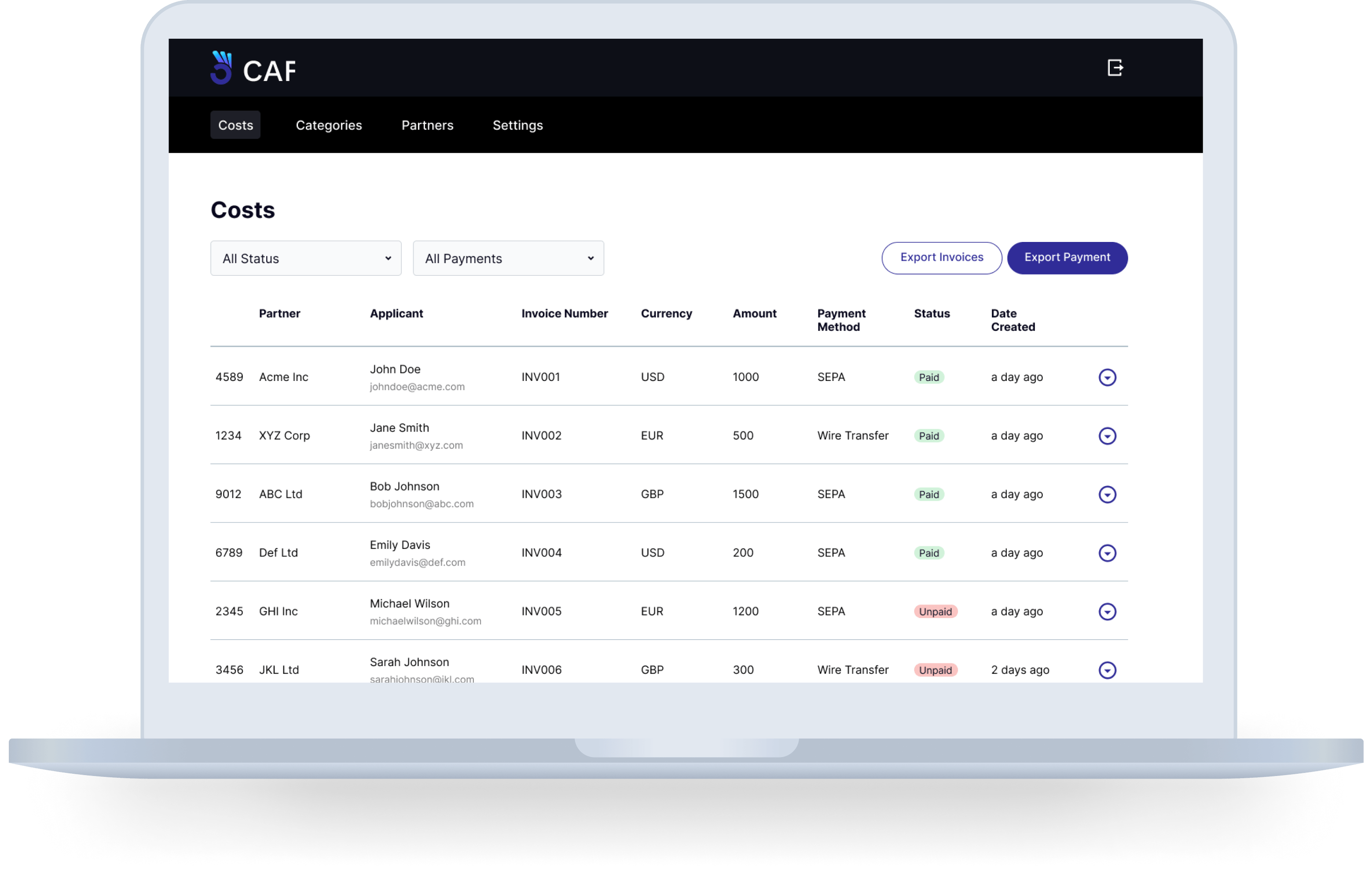 Cost Application Form - Cost Application Form